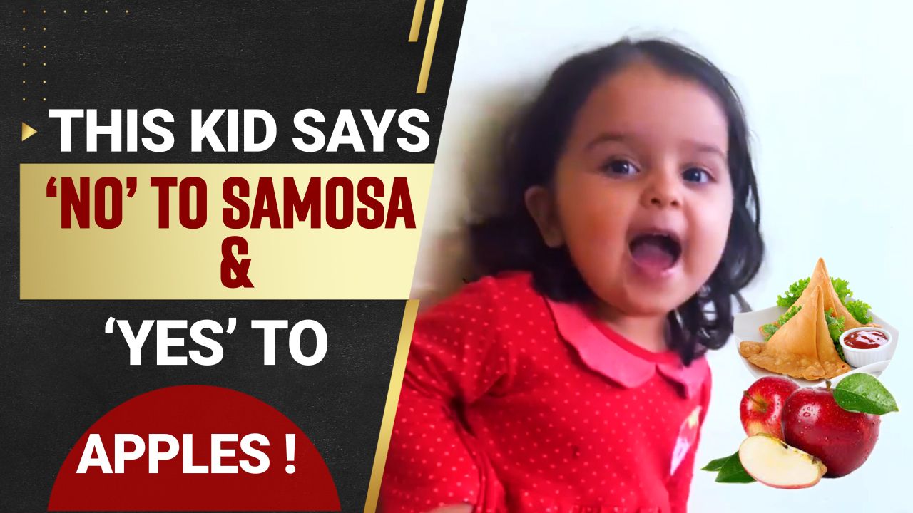 Samosa Lover: Little Girl Wants to Eat Samosa Instead of Apples, Mother ...