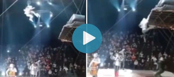 Viral Video: Circus Performer Crashes 20 Feet to The Ground After ...