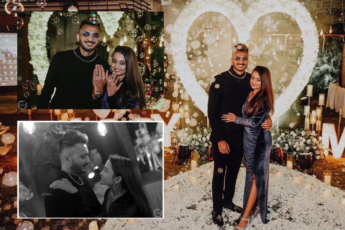 Axar Patel Engagement: भारतीय क्रिकेटर Axar Patel ने रचाई गर्लफ्रेंड ...