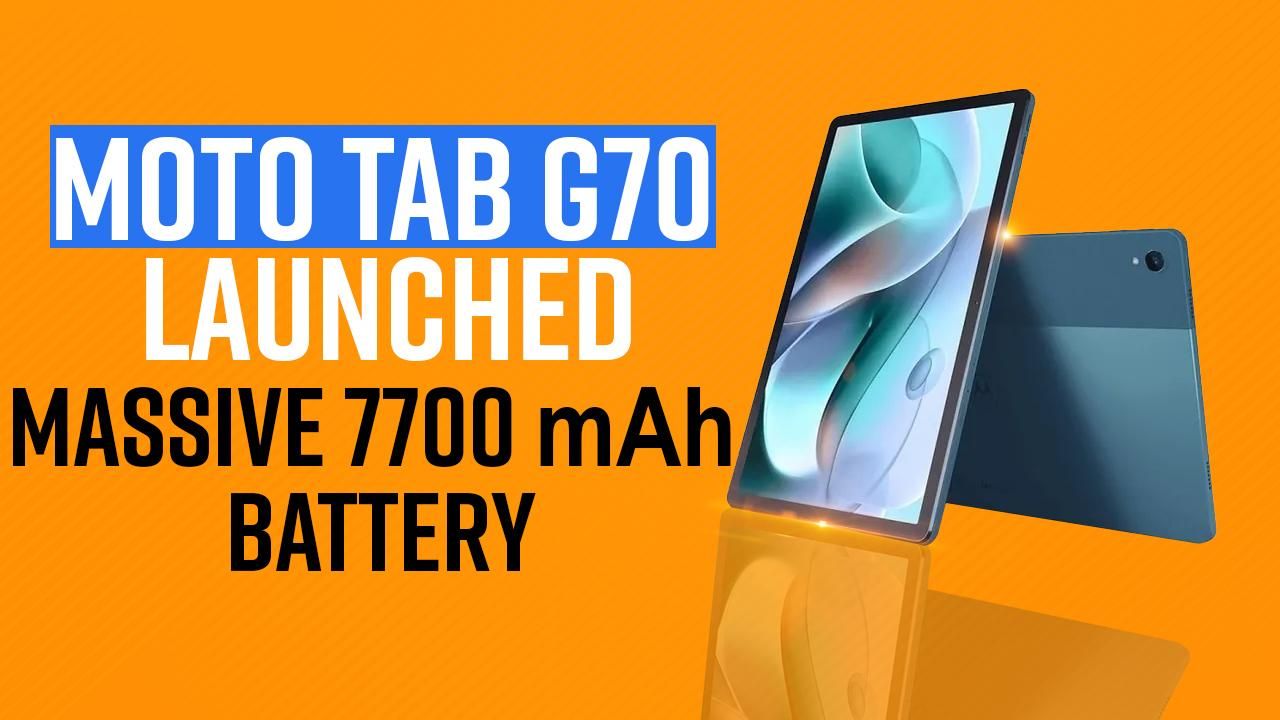 Moto Tab G70 LTE With 7700mAh Battery And 2K LCD Display Launched In ...