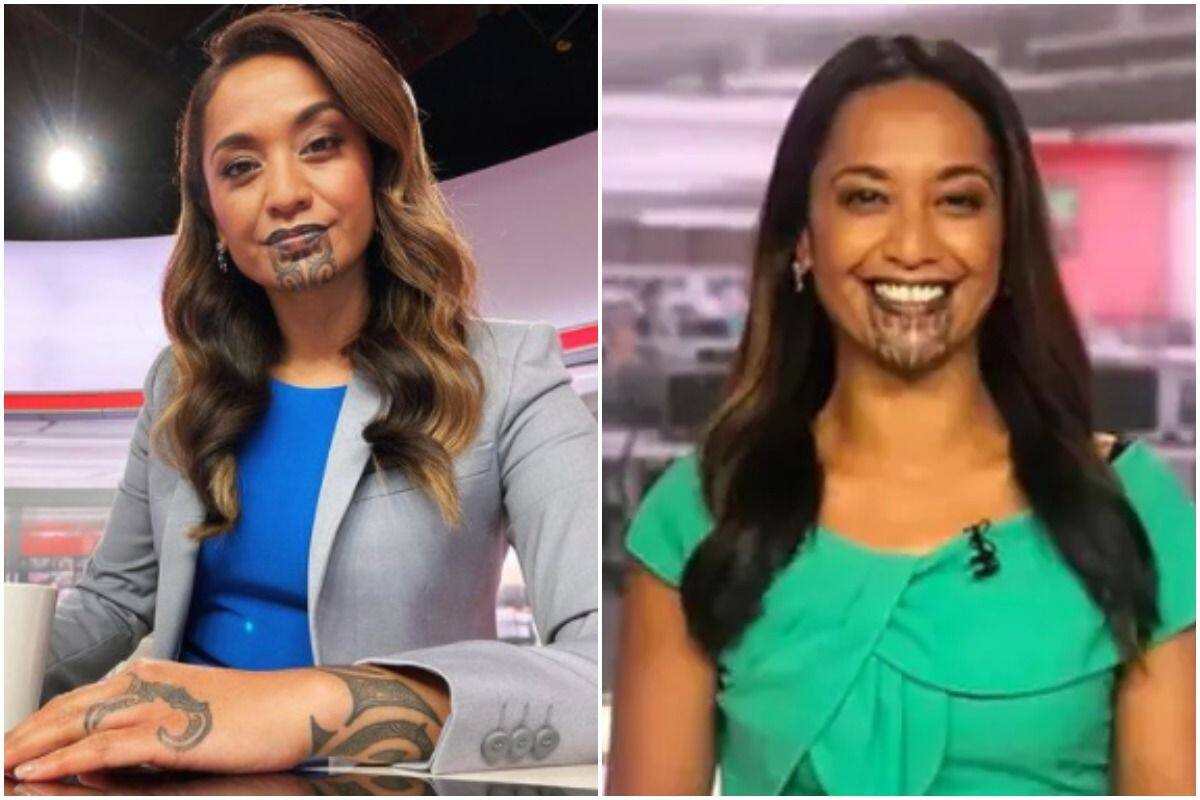 News anchor with face tattoo - Bronctattooaus.com