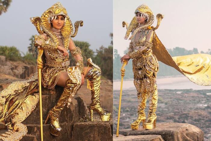 Navdeep Kaur Wins Best National Costume Award - Who She Is What She ...