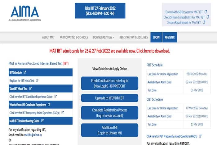 AIMA MAT 2022: Registration Process Ends Tomorrow, Here’s How to Apply ...