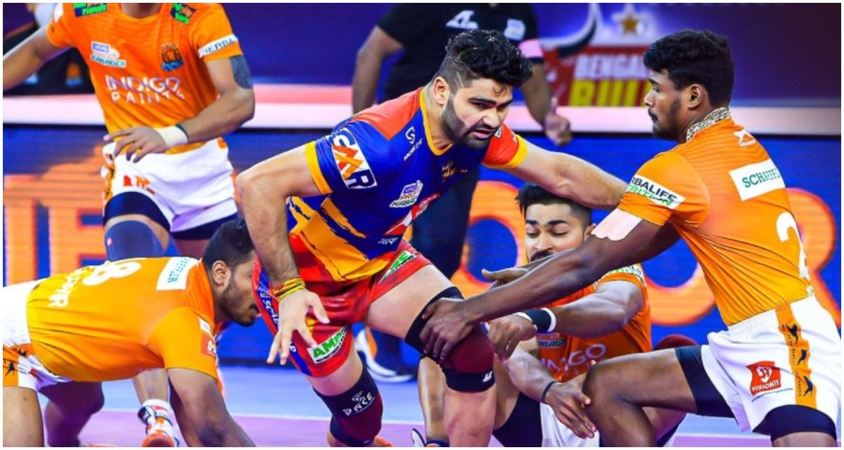 Pardeep Narwal Shines as UP Yoddha Beat Puneri Paltan to Clinch Semi ...