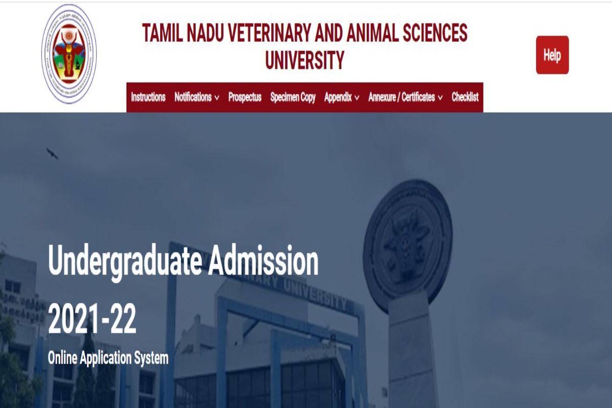 TANUVAS 2022: Merit List For UG Admission Out on tanuvas.ac.in ...