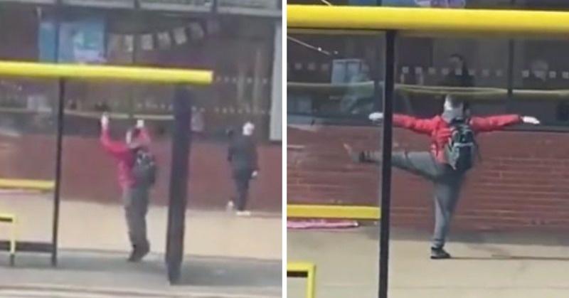 Hilarious Viral Video Shows Man Dancing At Bus Stop Without a Care in ...