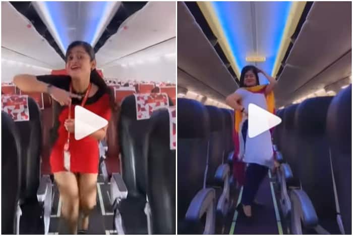 SpiceJet Air Hostess Dances to Balam Pichkari on An Empty Flight ...