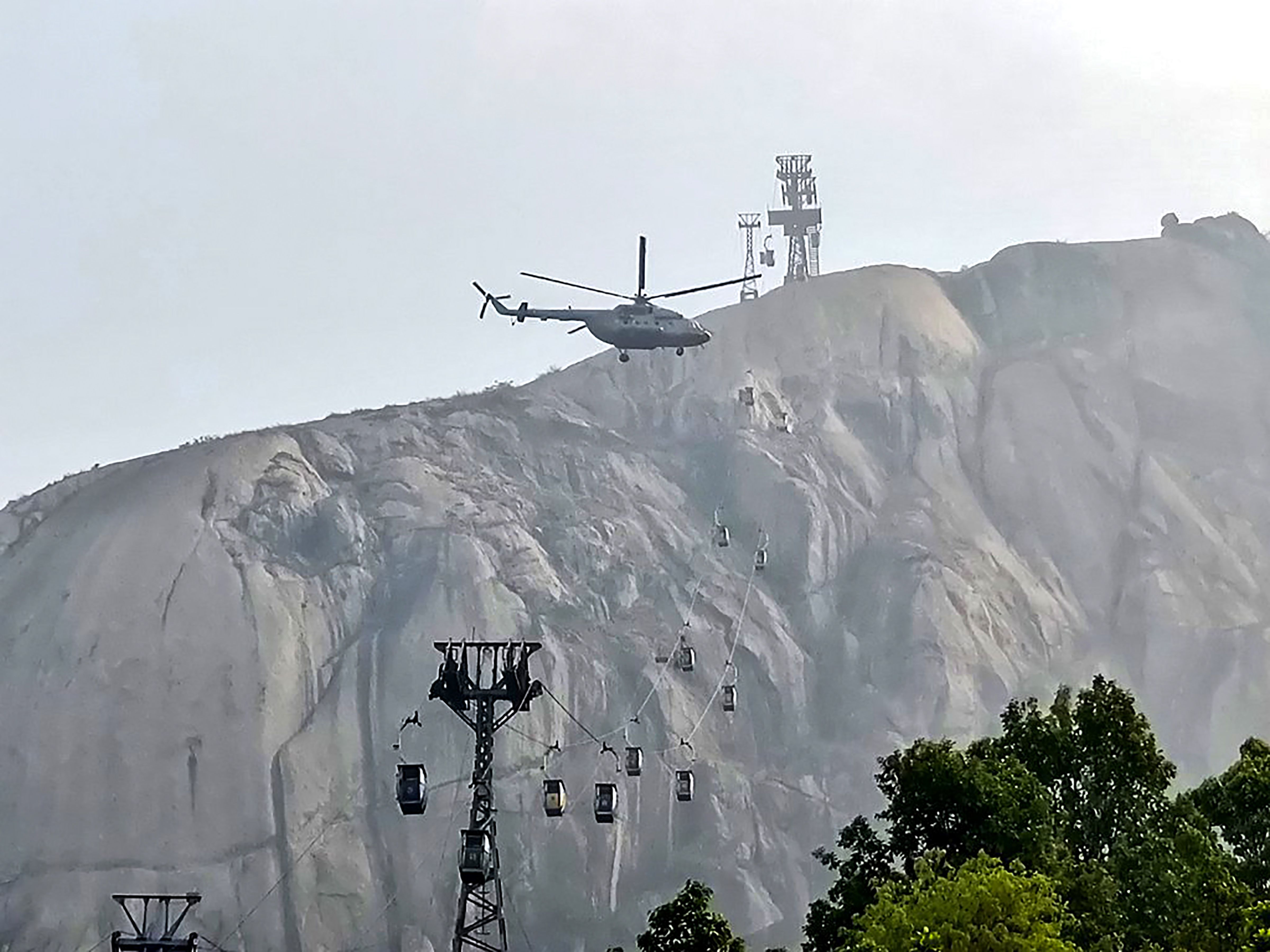 Deoghar Ropeway Accident Woman Falls Off Chopper During Rescue ...