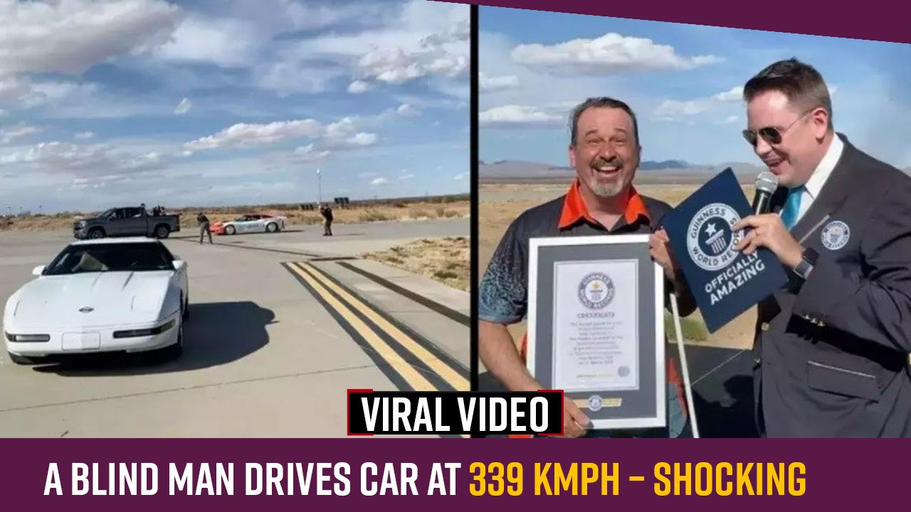 Viral Video: A Blind Man Breaks Guinness World Record by Driving a Car ...