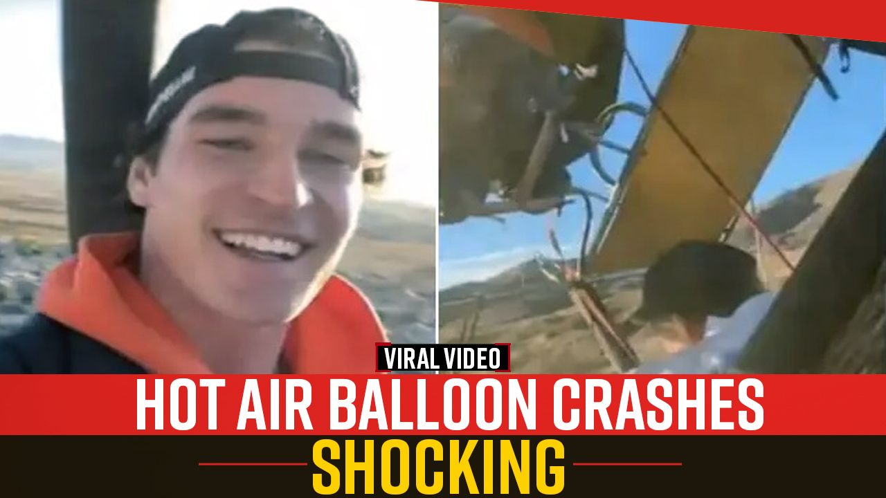 Viral Video: A Man Captures Horrific Moment Of Hot Air Balloon Crashing ...