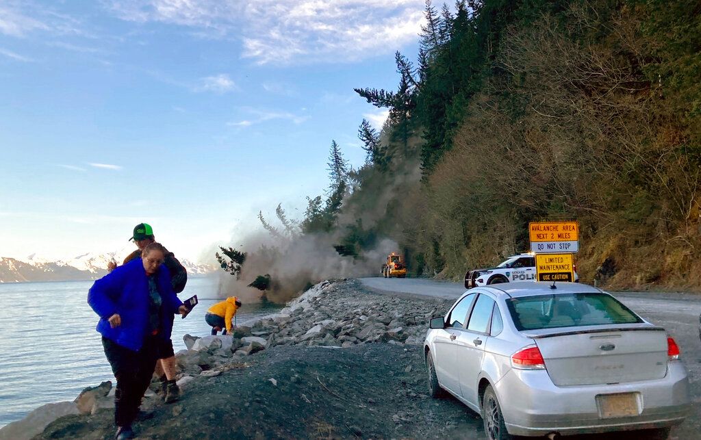 Traveler Video Captures Massive Landslide Topple Trees Into Alaska Road ...