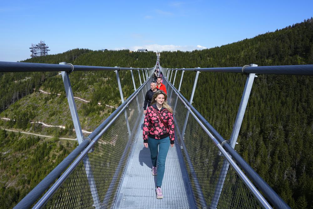 World's Longest Suspension Footbridge Opens In Czech Republic. See ...
