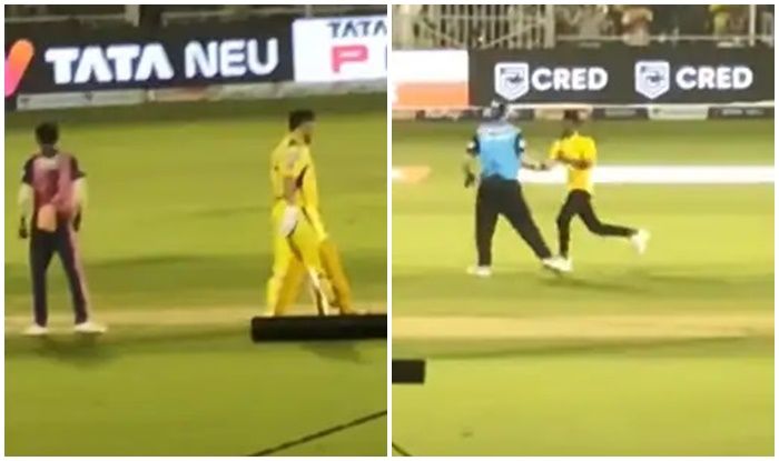 IPL 2022: MS Dhoni Fan Breaches Security During RR vs CSK; Video Goes ...