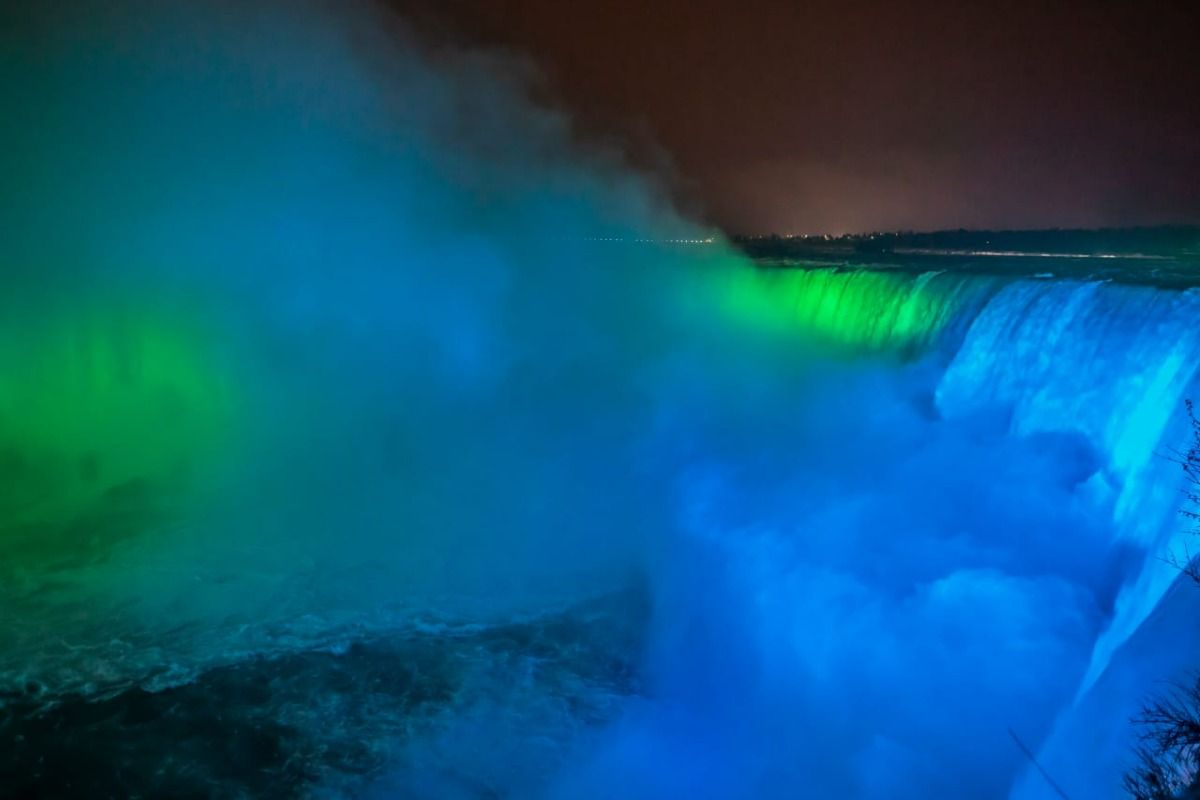 Niagara Falls Lights Up in Support of Save The Soil Initiative - Watch ...