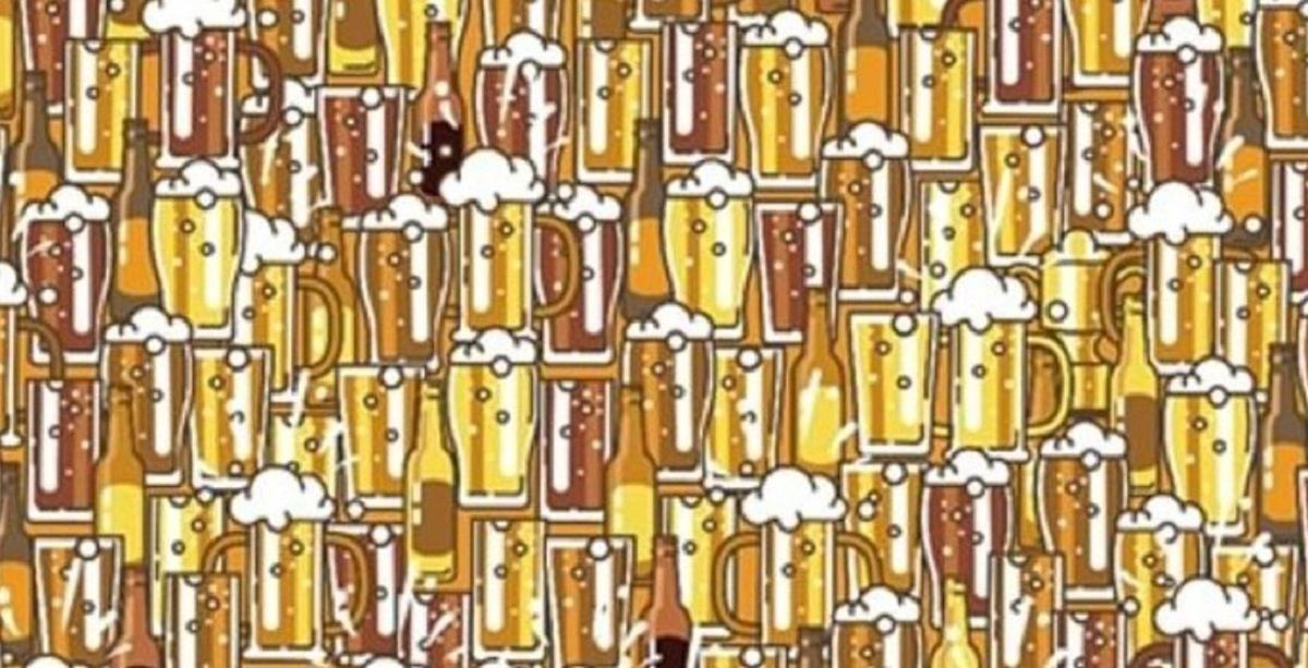 Viral Optical Illusion: Can You Find The Trophy Hidden Among Beer ...