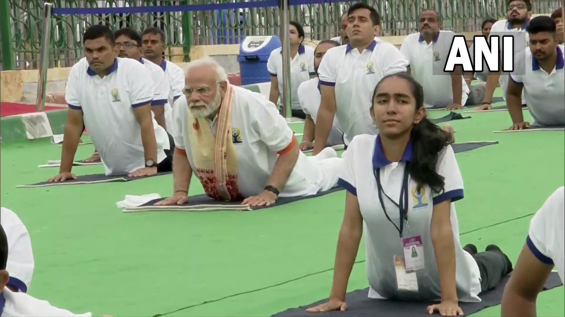 Yoga Day 2022 Bend It Like Modi PM Modi Performs Yoga At Mega Event In ...