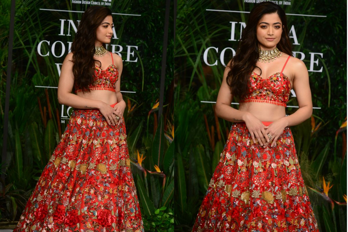 Rashmika Mandanna Jaw-Dropping Avatar in Red Bridal Lehenga Wins Hearts - Check Stunning Pics