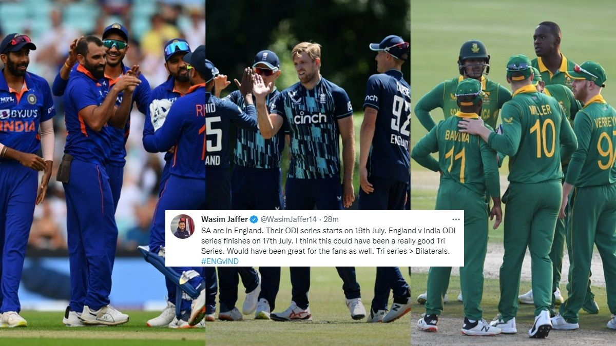 India, England, South Africa - Tri-Series? Wasim Jaffer Proposes UNIQUE ...
