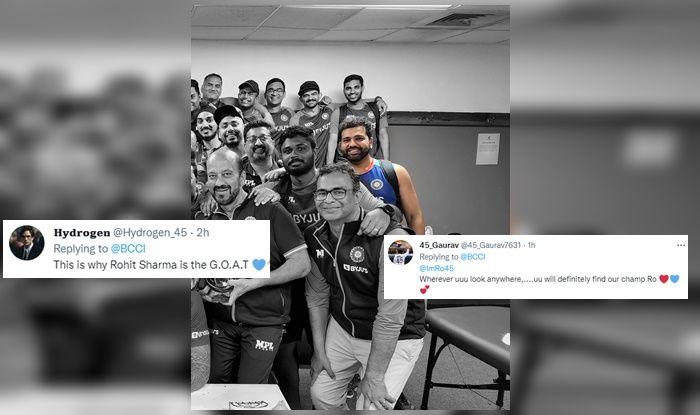 Rohit Sharma’s Presence in Team India’s Dressing-Room Picture After ...