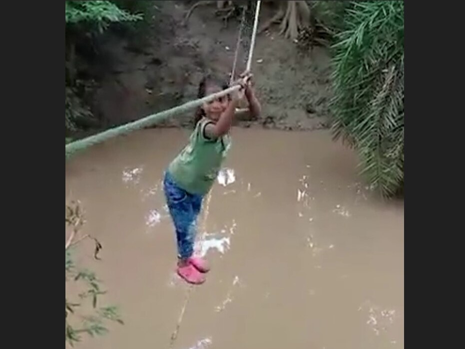 In This MP District, Students Are Forced To Reach School By Crossing ...