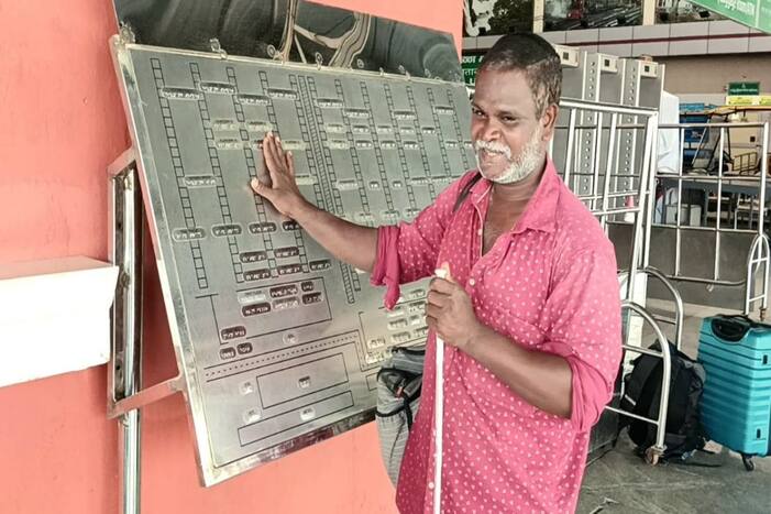 Braille Navigation Maps Installed At Chennai Railway Stations For ...