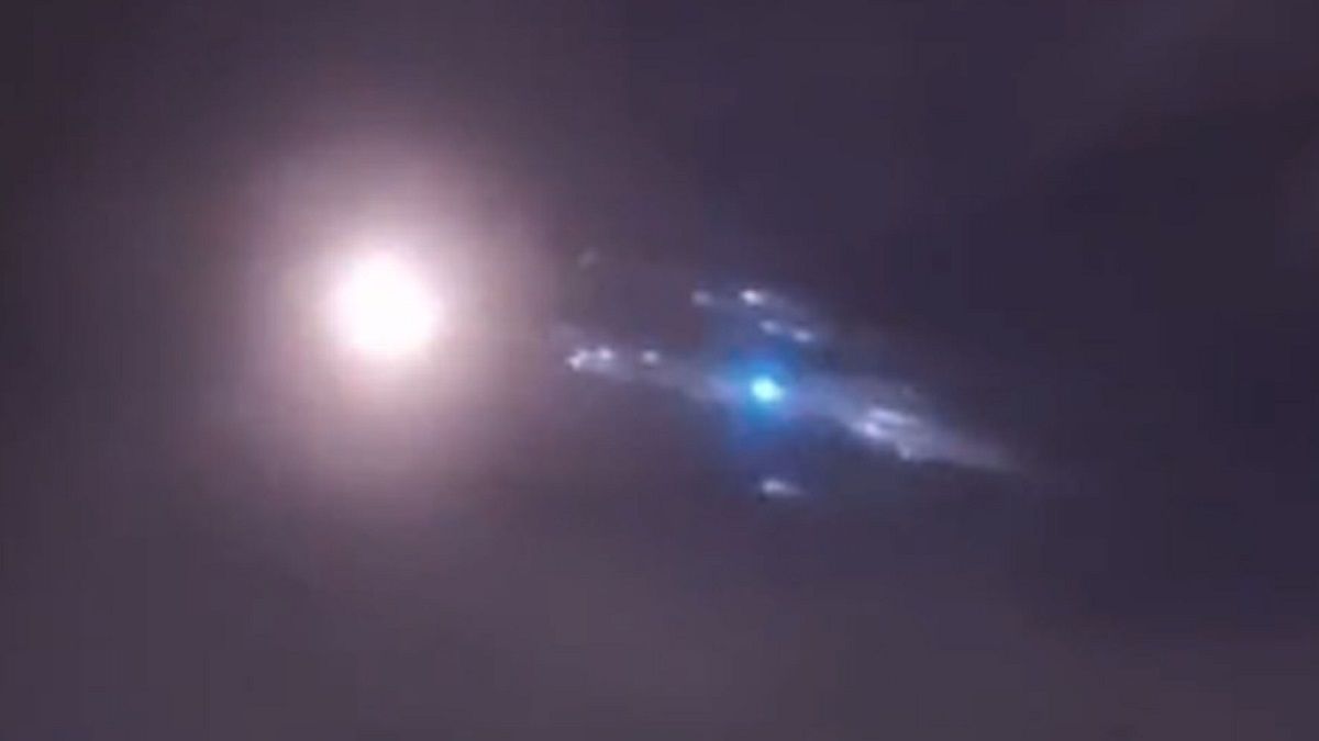 Debris From Out-Of-Control Chinese Rocket Lights Up Night Sky, Videos ...