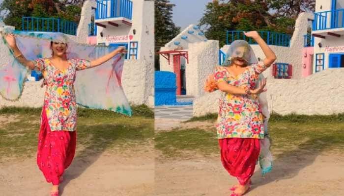Sapna Choudhary Dances In Colourful Patiala Suit To Her Hit Haryanvi ...