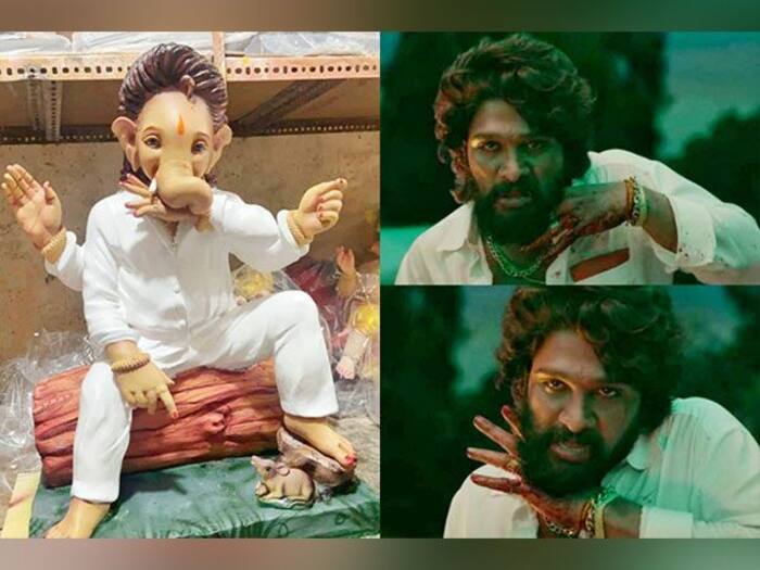 Ganesh Chaturthi 2022: Allu Arjun Inspires Ganpati Idol With Pushpa ...