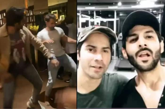 Varun Dhawan and Kartik Aaryan Turn Desi Boys at David Dhawan Birthday Bash - Watch Sexy Dance Video