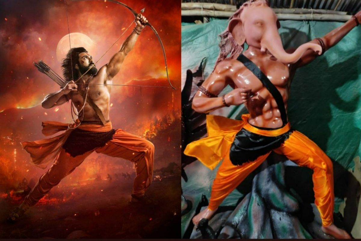 Ganpati Bappa Filmy Avatar as RRR Ram Charan Goes Viral, Fans Say Our ...