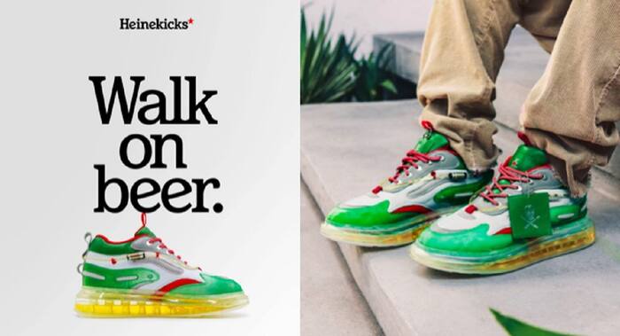 Heineken Launches Limited Edition Sneakers Filled With Beer. Netizens ...