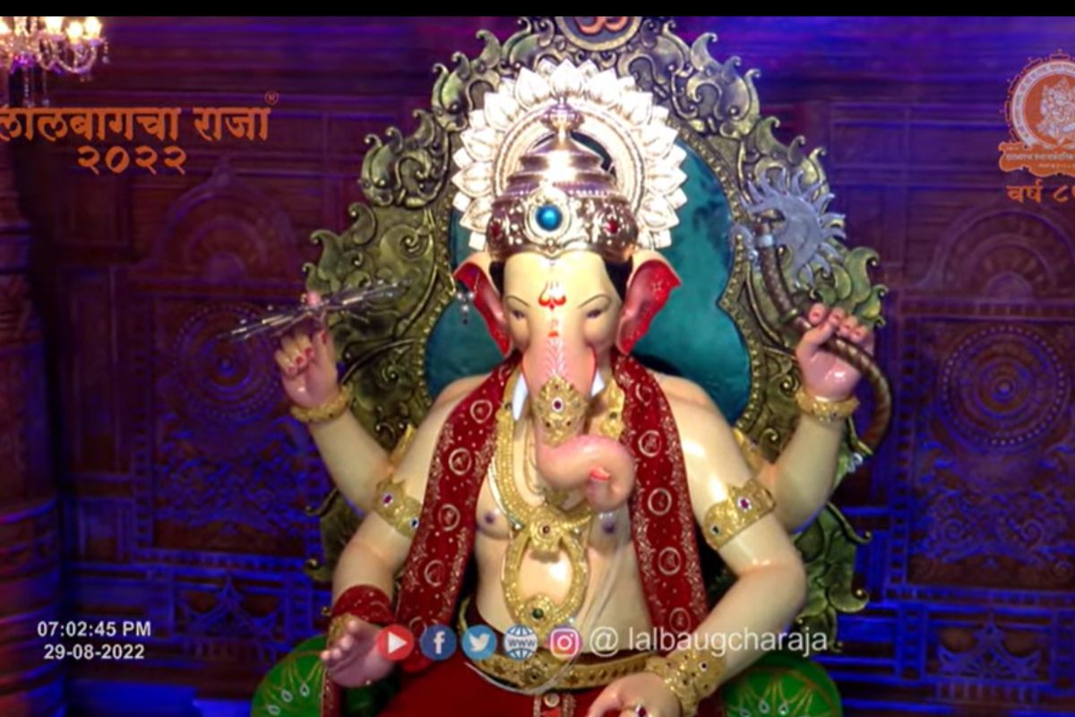 Lalbagh Cha Raja Darshan: लालबागच्या राजाची पहिली झलक थोड्याच वेळात ...