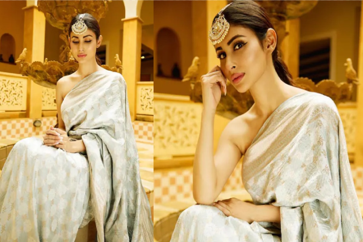 मौनी रॉय ने बिना ब्लाउज पहने केवल साड़ी में करवाया फोटोशूट, तस्वीर ...