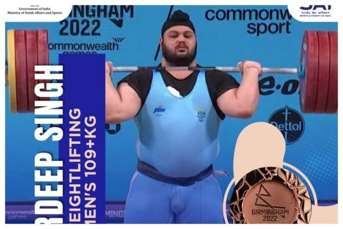 Cwg 2022 Weightlifter Gurdeep Singh Wins Bronze In 109kg