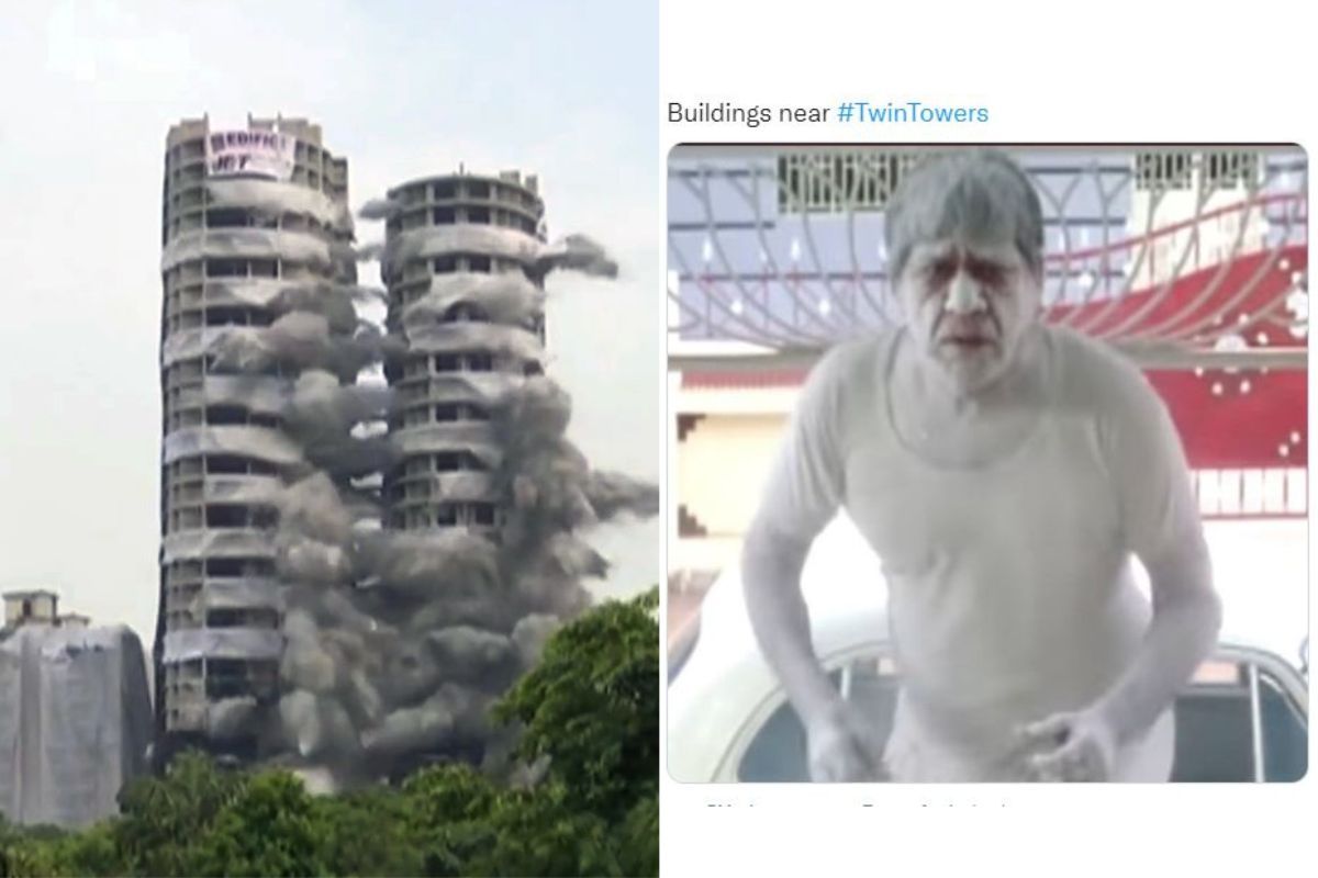 Twitter Reacts to Noida Supertech Twin Tower Demolition With Savage ...
