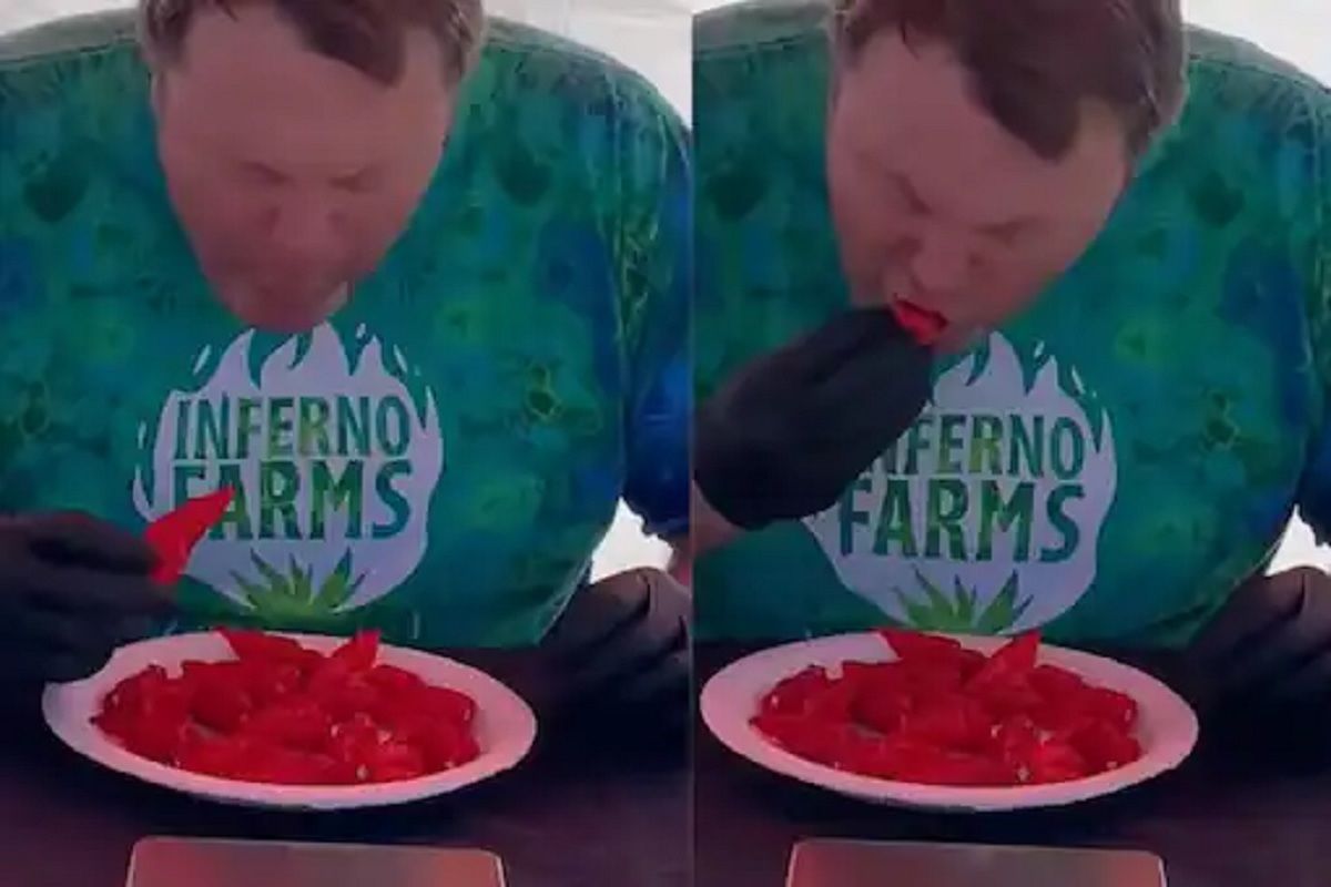 Viral Video: Man Breaks Guinness World Record By Eating 17 Ghost ...