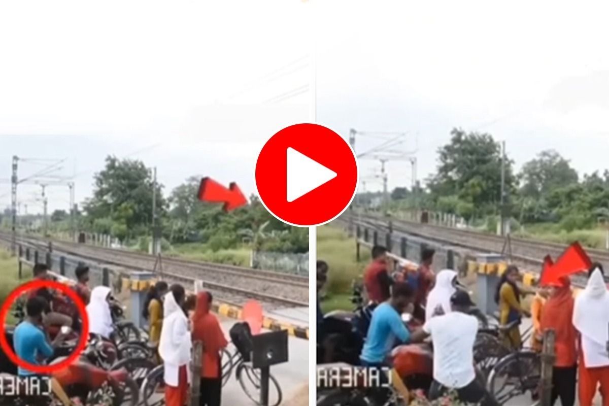 Viral Video: Thief Times Trains Arrival Perfectly For Snatching Bikers ...