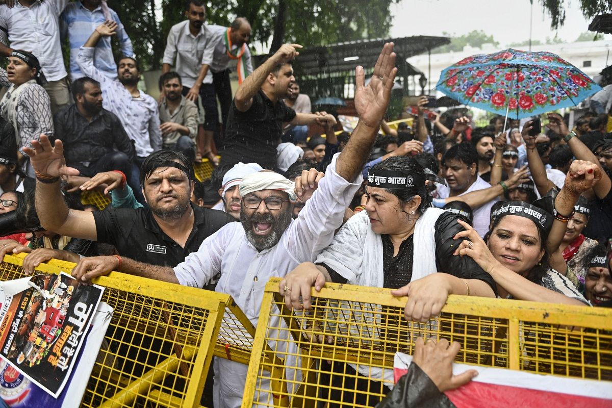 Congress Holds Protests Over Inflation, Unemployment; BJP Calls It ...