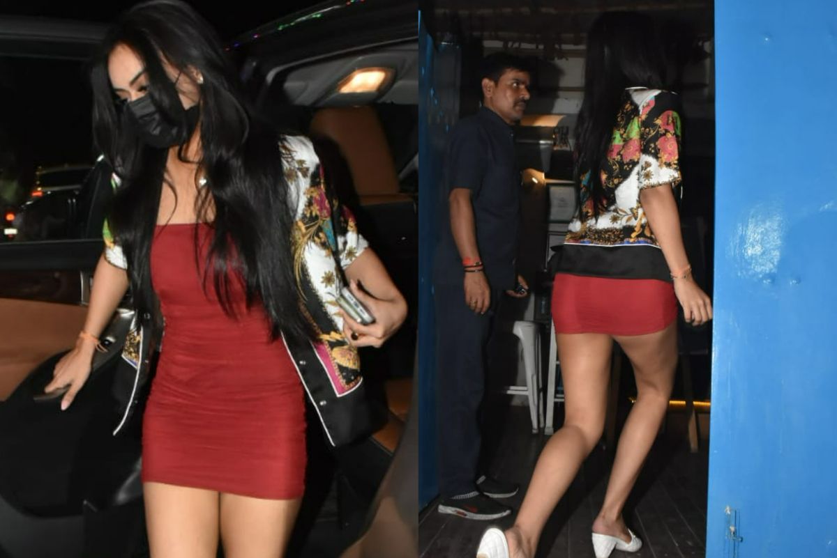 Nysa Devgan Flaunts Toned Legs in Glamorous Red Hot Mini Dress, Parties ...