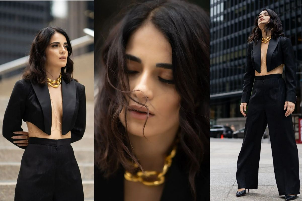 Radhika Madan Goes Braless In Black Suit With Sexy Body Chain Fans Call Her Patakha See Hot Pics