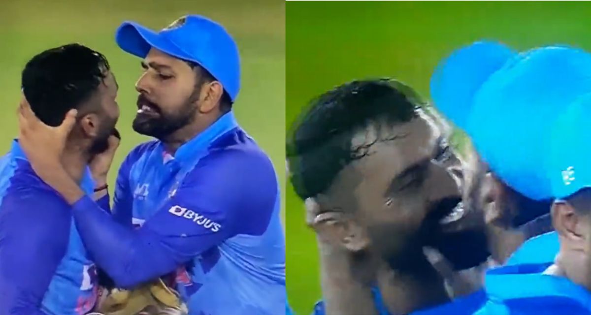WATCH: Rohit Sharma Grabs Dinesh Karthik By the Cheek in a Playful Manner, Video Goes VIRAL