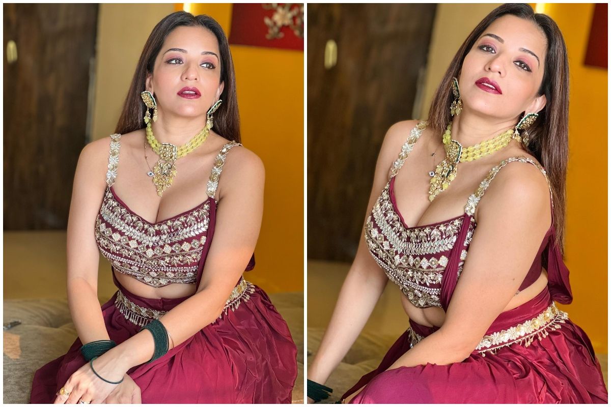 Monalisa ने नई तस्वीरों से सोशल मीडिया पर फिर मचाया धमाल, भोजपुरी एक्ट्रेस का HOT अवतार देख उड़े ...