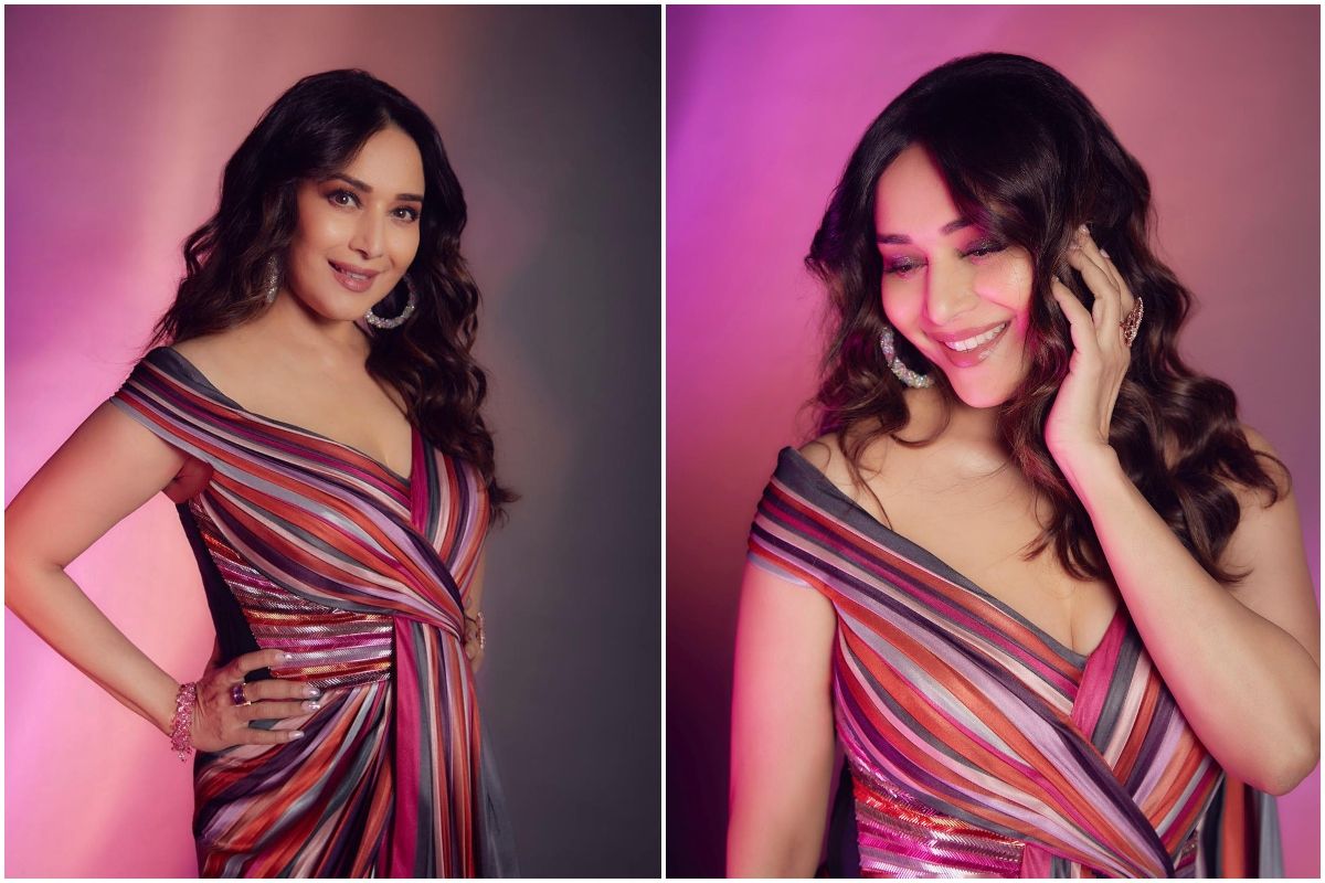 54 साल की हुईं माधुरी दीक्षित ने पहनी ऐसी बोल्ड ड्रेस, मीडिया के सामने हुईं Oops मोमेंट का शिकार ...