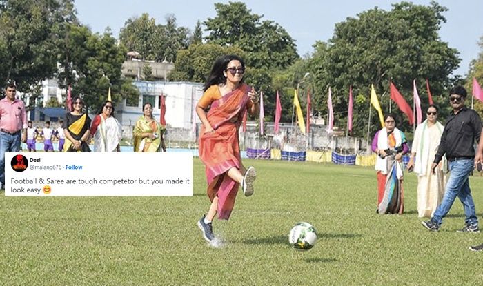 Mahua Moitra, Trinamool MP, Ups Glamour Quotient as She Plays Football ... Mahua Moitra, Trinamool MP, Ups Glamour Quotient as She Plays Football ...
