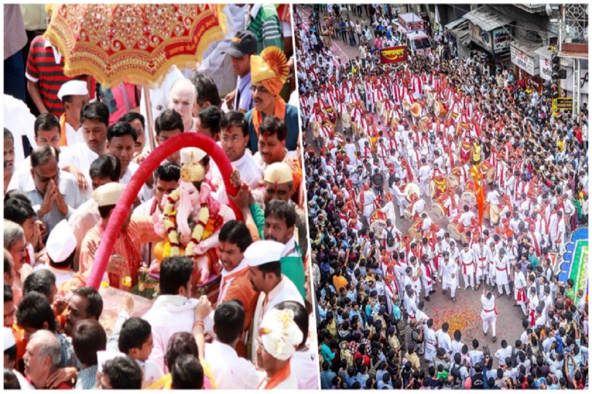 Pune Visarjan Miravnuk 2022 : पुण्यातील विसर्जन मिरवणूक परंपरेनुसारच ...