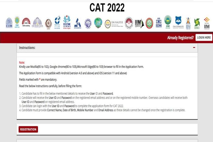 CAT 2022 Registration Extended Till Sept 21; Check Steps to Fill ...