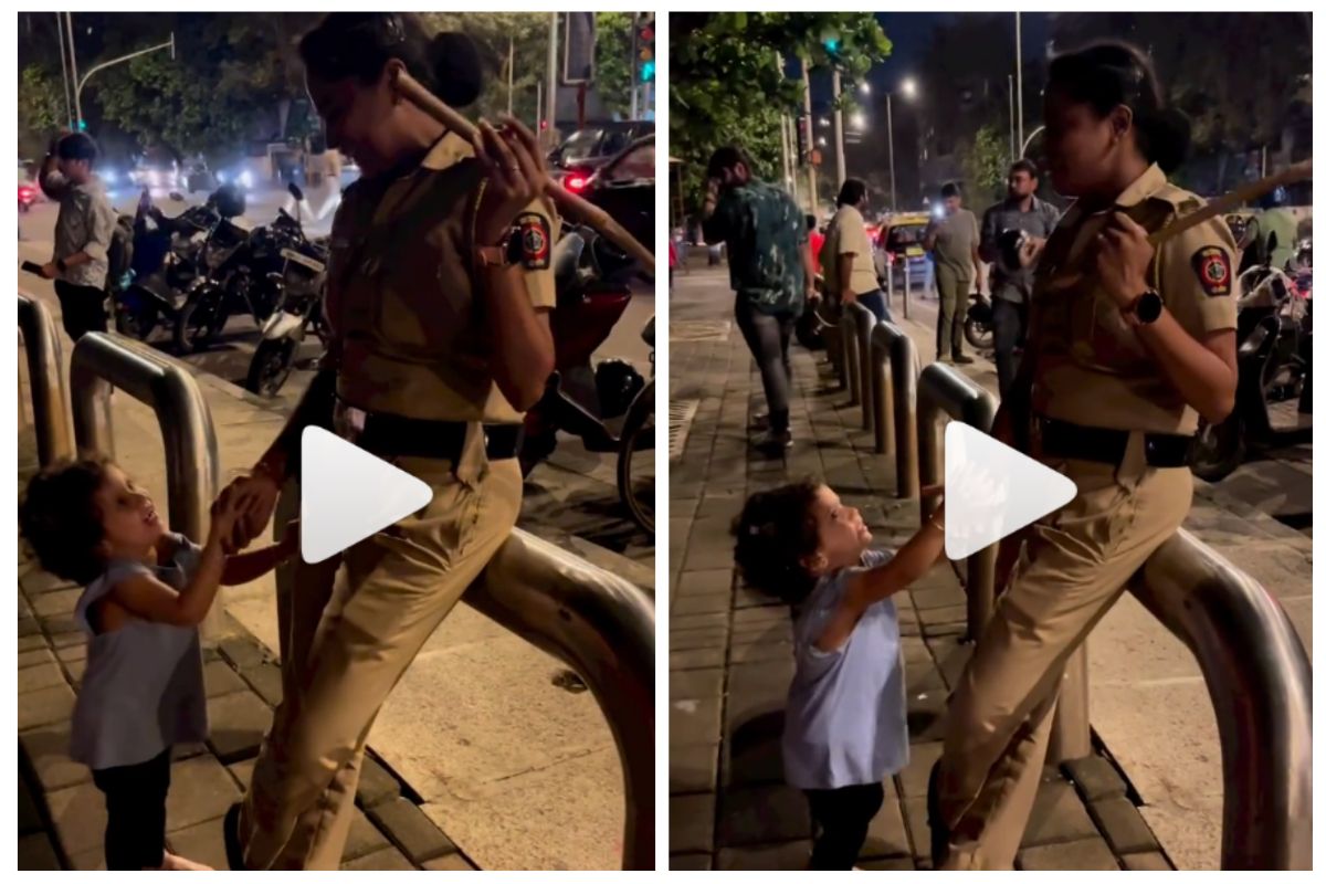 Viral Video: This Adorable Exchange Between A Little Girl & Mumbai Cop ...