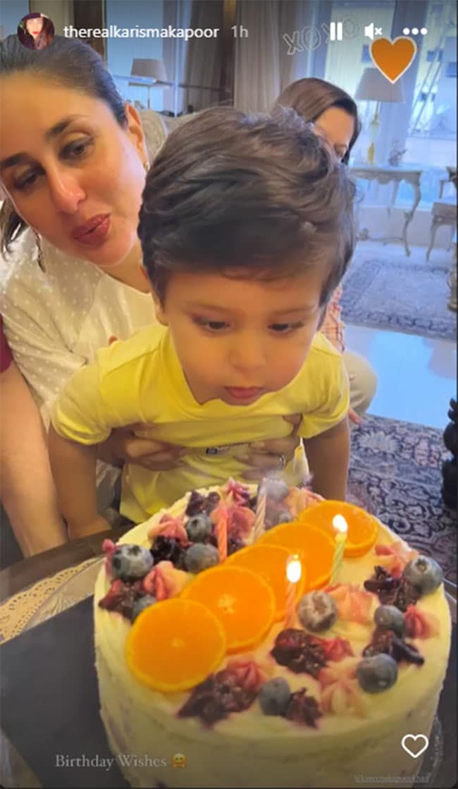 Inside Kareena Kapoor Khan’s Birthday Party: Bebo Cuts Gorgeous Fruit Cake With Jeh in White Dress