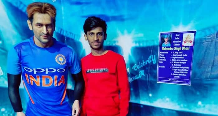 Viral Image of MS Dhoni Wax Statue in Mysore Sparks MEME Fest