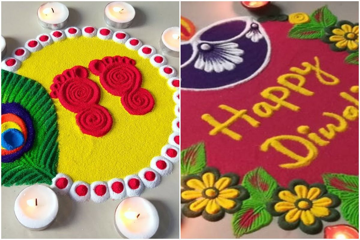 Diwali Rangoli Design 2022: इस दिवाली घर पर बनाएं ट्रेंडी और खूबसूरत ...